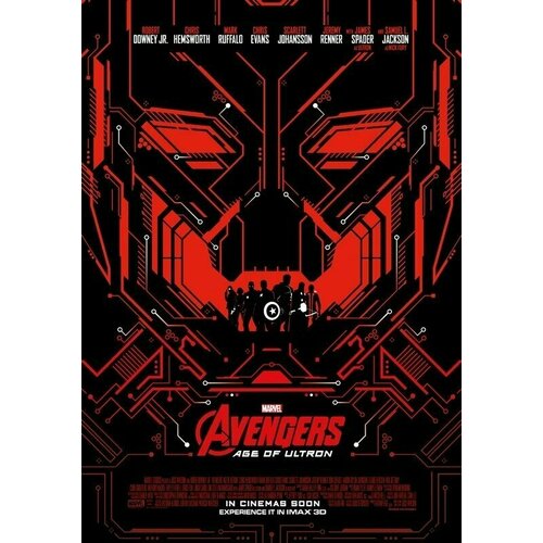 Плакат, постер на бумаге Мстители: Эра Альтрона (The Avengers Age of Ultron), Джосс Уидон. Размер 21 х 30 см