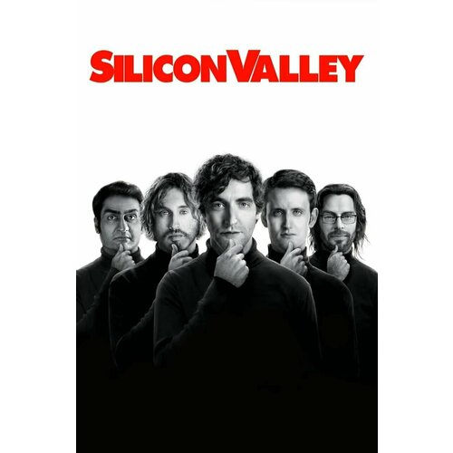 Плакат, постер на бумаге Силиконовая долина (Silicon Valley, сериал, 2014-2019г). Размер 21 на 30 см