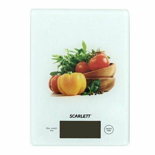 Весы бытовые Scarlett SC-1217 /электронн, до 8 кг, +тарокомпенсация/