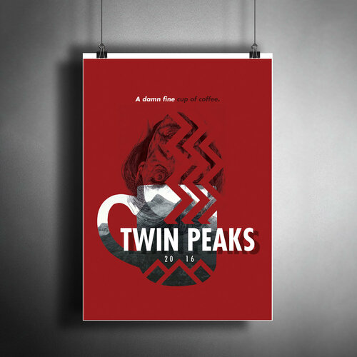 Постер плакат для интерьера "Сериал Дэвида Линча: Твин Пикс. Twin Peaks"/ Декор дома, офиса, комнаты A3 (297 x 420 мм)