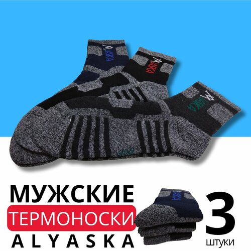 Термоноски Alaska, 3 пары, размер 41-47, мультиколор