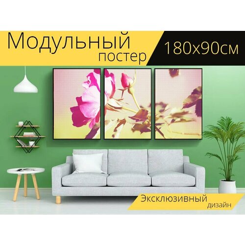 Модульный постер "Картина, рисовать, цифровая живопись" 180 x 90 см. для интерьера