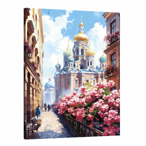 Интерьерная картина 50х70 "Питерский флер"