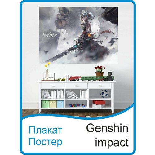 Плакат / Постер - по игре Genshin Impact (Геншин Импакт)