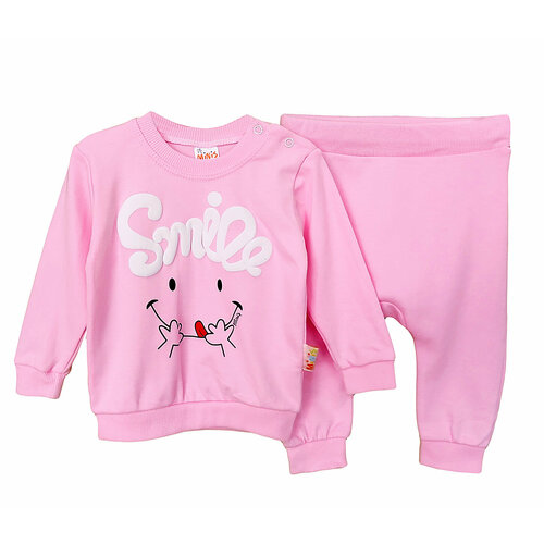Комплект одежды MINIS, размер 74, розовый