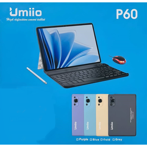 Планшет с клавиатурой Umiio P60 10.1" 4/128 ГБ / Голубой