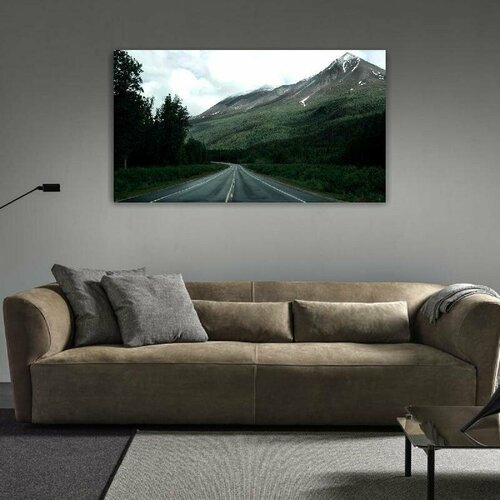 Картина на холсте 60x110 LinxOne "Пейзаж природа путешествие" интерьерная для дома / на стену / на кухню / с подрамником