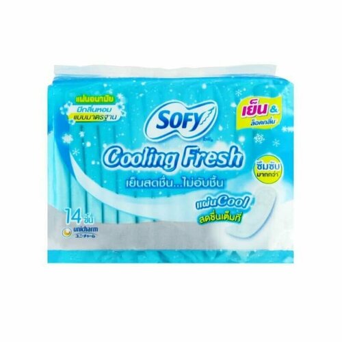 6 Уп. х14 Шт. Ежедневные прокладки с охлаждающим эффектом Sofy Cooling Fresh Pantyliner slim