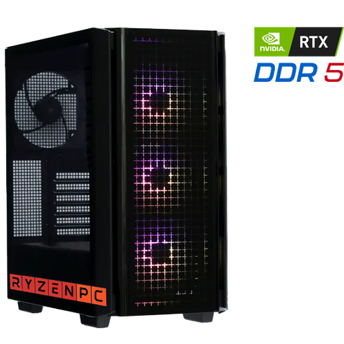 Настольный компьютер RyzenPC GAME 83512209 (AMD Ryzen 5 7500F 3.7 ГГц, AMD A620, 16 DDR5, SSD: 500 Гб, SSD: 1000 Гб, NVIDIA GeForce RTX 3050 8 Гб, WI-FI, Без привода, 750 Вт, DeepCool CG540, ОС не установлена)