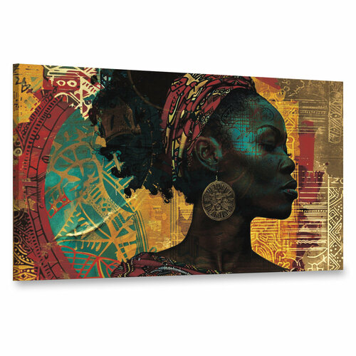 Интерьерная картина 100х60 "Магия африканки"