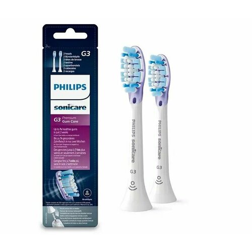 Насадки для зубных щеток Philips Premium HX9052, 2 шт. Цвет: белый