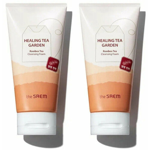 Пенка для умывания с экстрактом чая ройбуш Healing Tea Garden Rooibos Tea Cleansing Foam, 170 мл, 2 шт