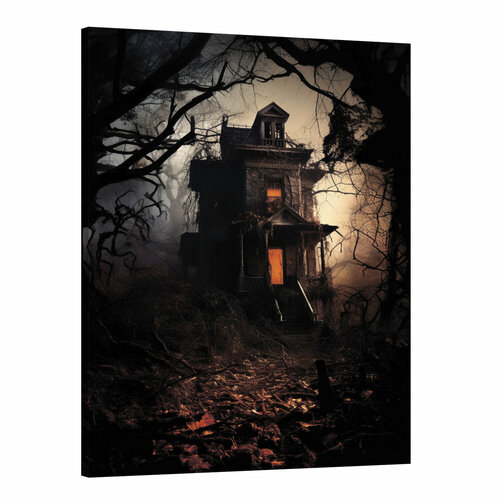 Интерьерная картина 50х70 "Хэллоуин: Заклинание мистики"