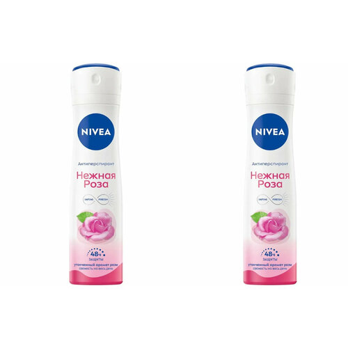 Дезодорант-антиперспирант-спрей Nivea, Нежная роза, 150 мл, 2 уп