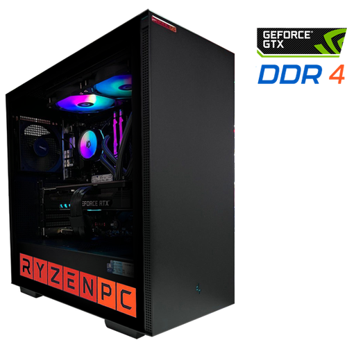 Настольный компьютер RyzenPC HOME 83500577 (AMD Ryzen 5 5500 3.6 ГГц, AMD B450, 32 DDR4, SSD: 500 Гб, SSD: 1000 Гб, NVIDIA GeForce GTX 1650 4 Гб, WI-FI, Без привода, 500 Вт, DeepCool CH510, ОС не установлена)