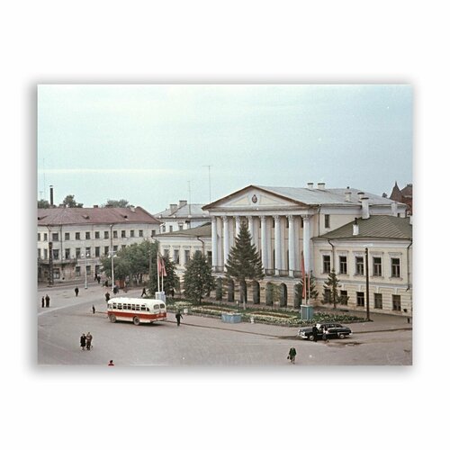 Советский постер, плакат на бумаге / Советские города / Размер 40 x 53 см