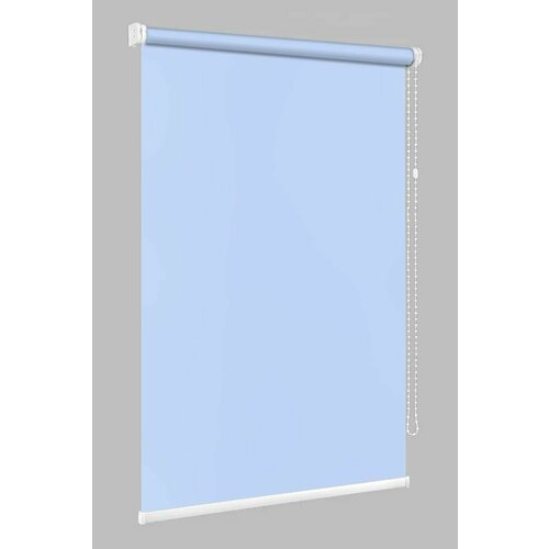Рулонные шторы Люкс голубой 55х155 см