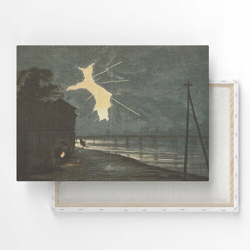 Картина на холсте, репродукция / Кобаяси Киётика - Thunder and Lightning / Размер 80 x 106 см