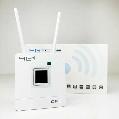 Роутер CPE, Wi-Fi, 4G LTE, SIM карта, белый