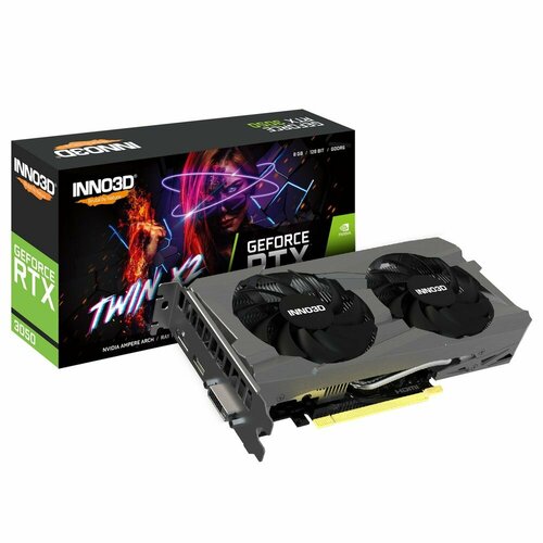 Видеокарта INNO3D RTX 3050 Twin X2 V2//RTX3050, HDMI, DP*3, 8G, D6 (N30502-08D6-1711VA41)