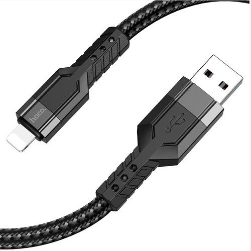 Кабель HOCO U110 USB-Lightning 2.4A 1.2m (черный)