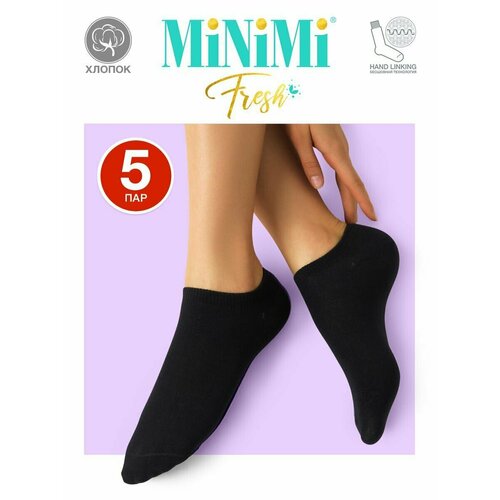 Носки MiNiMi, 5 пар, 5 уп., размер 35-38, черный
