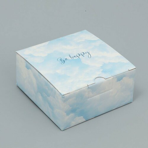 Коробка подарочная складная, упаковка, «Счастье», 15 х 15 х 7 см