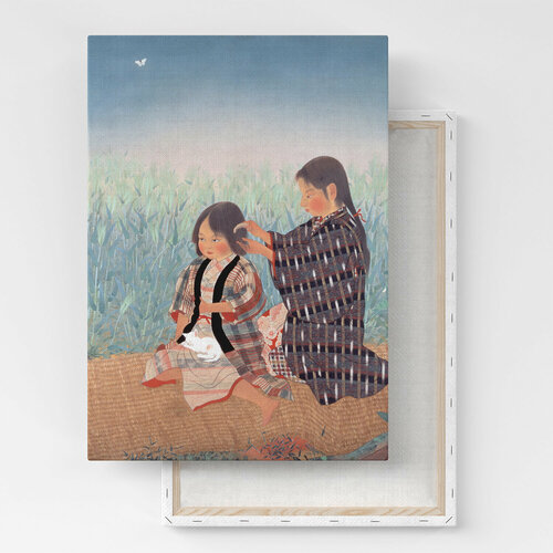 Картина на холсте, репродукция / Инсё Домото - Весна / Размер 40 x 53 см