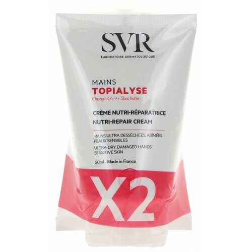 SVR Топиализ Крем для рук 50мл х 2шт дуопак