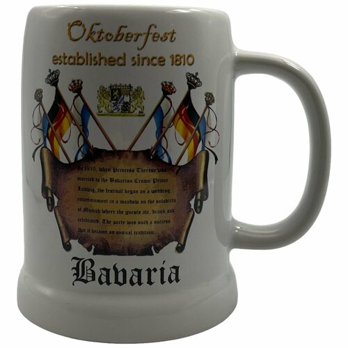 Пивная кружка "Oktoberfest. Bavaria", 0,5 л, фарфор, 2015-2020 гг, Германия