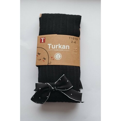Колготки Turkan, размер 2-4, черный