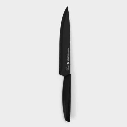 Apollo Нож кухонный для мяса Genio Nero Steel, лезвие 18,5 см