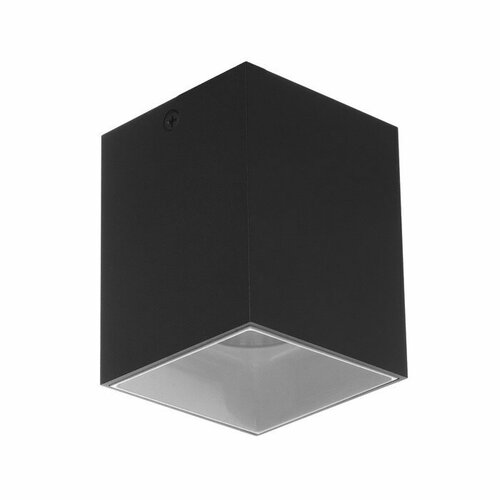 BayerLux Светильник "Кубик" LED 4000К 10Вт DIM220 черный белый 7,5х7,5х9,5см