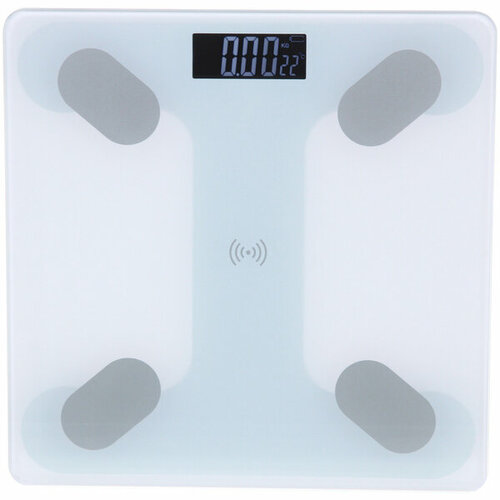 Весы напольные электронные «SMART-Weight» 26*26*0,4 см, bluetooth (работает от 2хААА), Белый