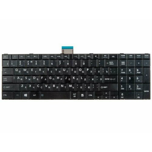 Клавиатура ZeepDeep для ноутбука Toshiba Satellite C850, C850D, C855, C855D, L850, L850D, L855, L855D, ченая гор Enter