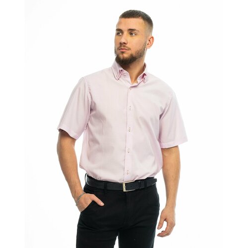 Рубашка Maestro, размер 60RU/3XL/170-178/46 ворот, розовый