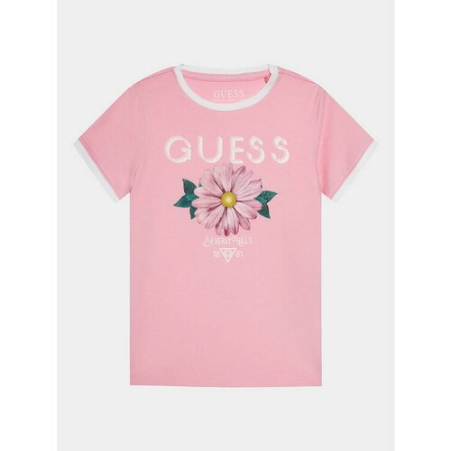 Футболка GUESS, размер 7Y [METY], розовый