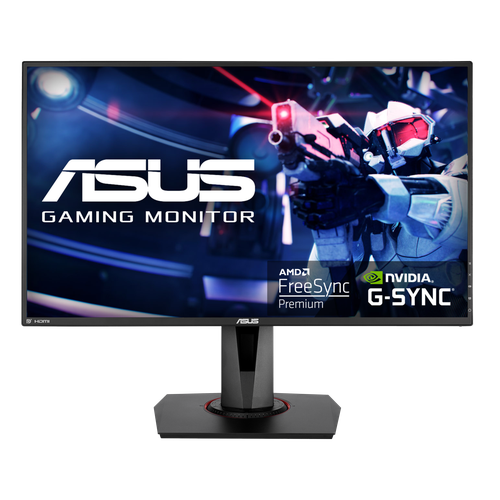 27" Монитор ASUS VG278QR, 1920x1080, 165 Гц, TN, черный