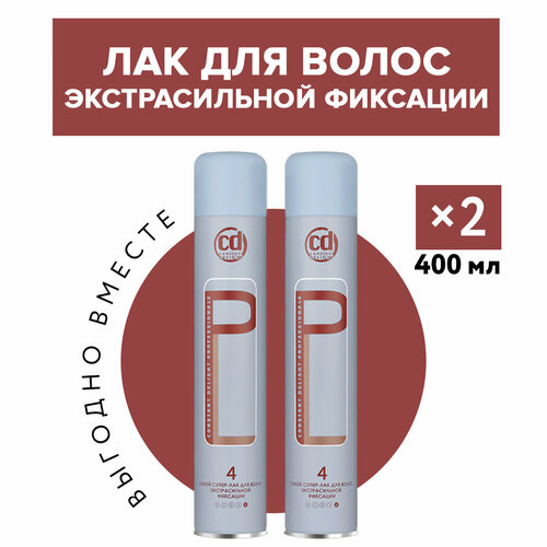 Лак экстрасильной фиксации CONSTANT DELIGHT сухой 400 мл - 2 шт