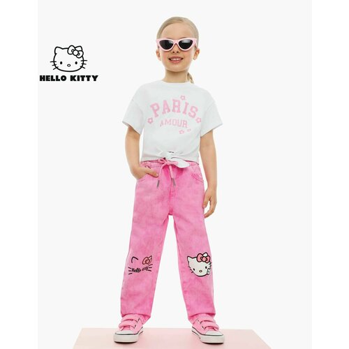 Джинсы  Gloria Jeans, размер 18-24мес/92, розовый