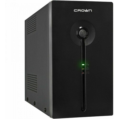 CROWN ИБП CMU-SP1200IEC USB {1200VA\720W, корпус металл, 2x12V/9AH, розетки 8*IEC+1*IEC C13, AVR, cъёмный кабель питания 1.8 м, RJ11/45, USB