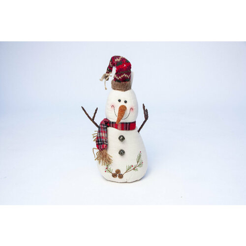 Рождественская декорация (Снеговик) 30см черный
