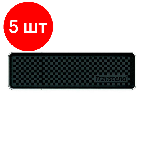 Комплект 5 штук, Флеш-память Transcend JetFlash 780, 32Gb, USB 3.1 G1, чер, TS32GJF780