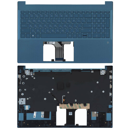 Клавиатура для ноутбука HP Pavilion 15-EG 15-EH топкейс, синий, ver.1