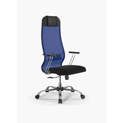 Кресло ErgoLife Sit 10 B1-111T - X2+UMF(X1) /Ub00/Wh00/T1bp-c(M09. B21. G18. W01) (Синее/Черное)