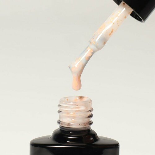 Гель лак для ногтей, «MILK POTAL», 3-х фазный, 8мл, LED/UV, цвет белый/шампань (03) (1шт.)