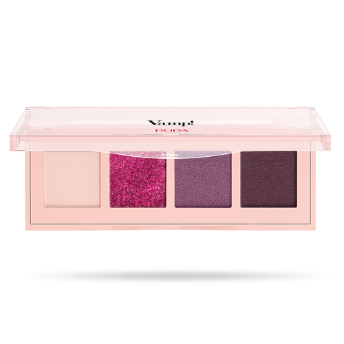 Пупа / Pupa - Тени для век палетка 4 Eyeshadow Palette Vamp! тон 004 vibrant plum 5,2 г