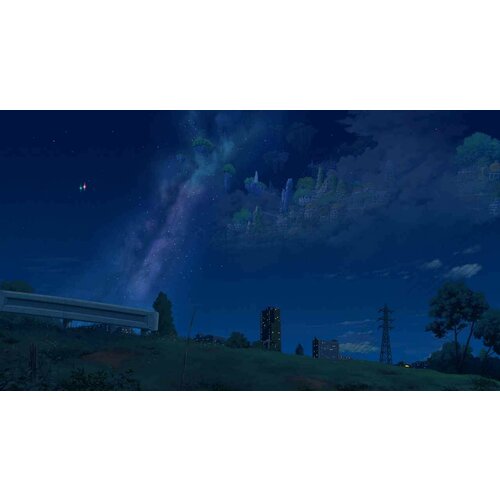 Картина на холсте 60x110 LinxOne "Isai shizuka, ночь, облака" интерьерная для дома / на стену / на кухню / с подрамником