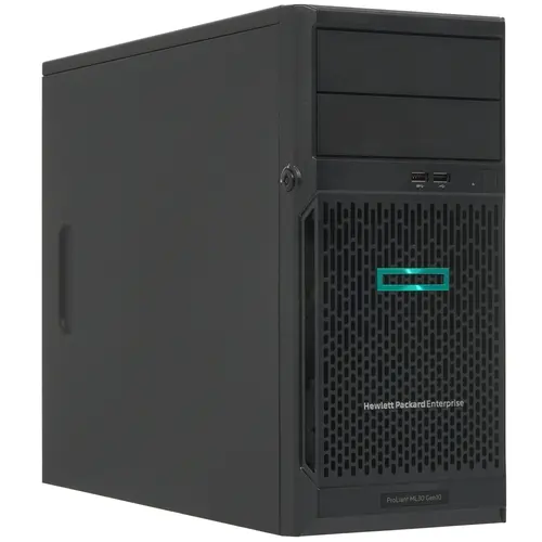 ProLiant ML30 Gen10 Plus E-2314 NHP Tower(4U)/Xeon4C 2.8GHz(8MB)/1x16GB1UD_3200/IntelVROC(RAID 0/1/5/10)/noHDD(4)LFF-NHP/noDVD/iLOstd(no port)/1NHPFan