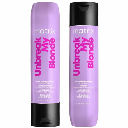 Matrix Набор для укрепления осветленных волос Total results Unbreak My Blonde: шампунь 300 мл + кондиционер 300 мл